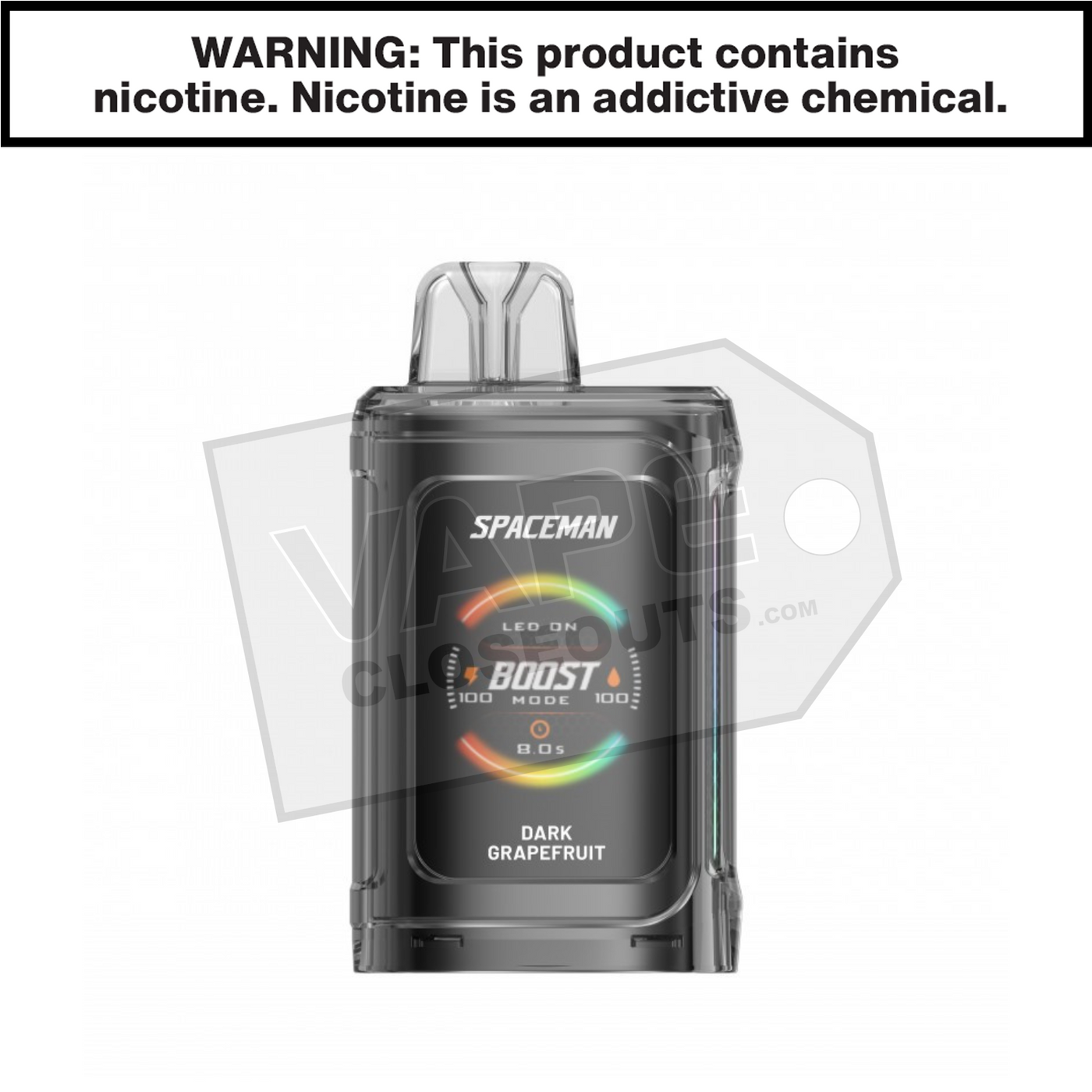 Dark Grapefruit Spaceman Prism 20k Disposable Vape — VC