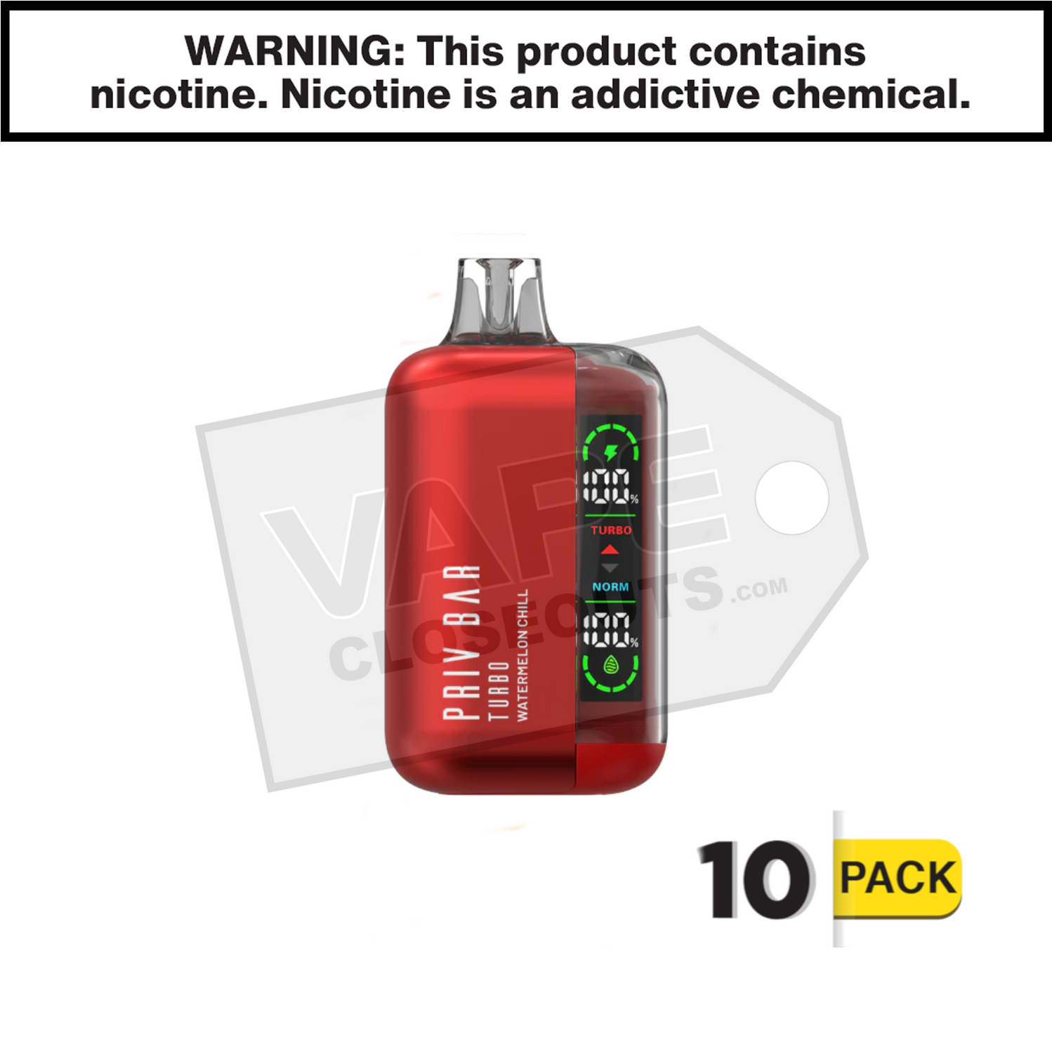 Watermelon Chill Priv Bar Turbo 15K Disposable Vape By SMOK — VC