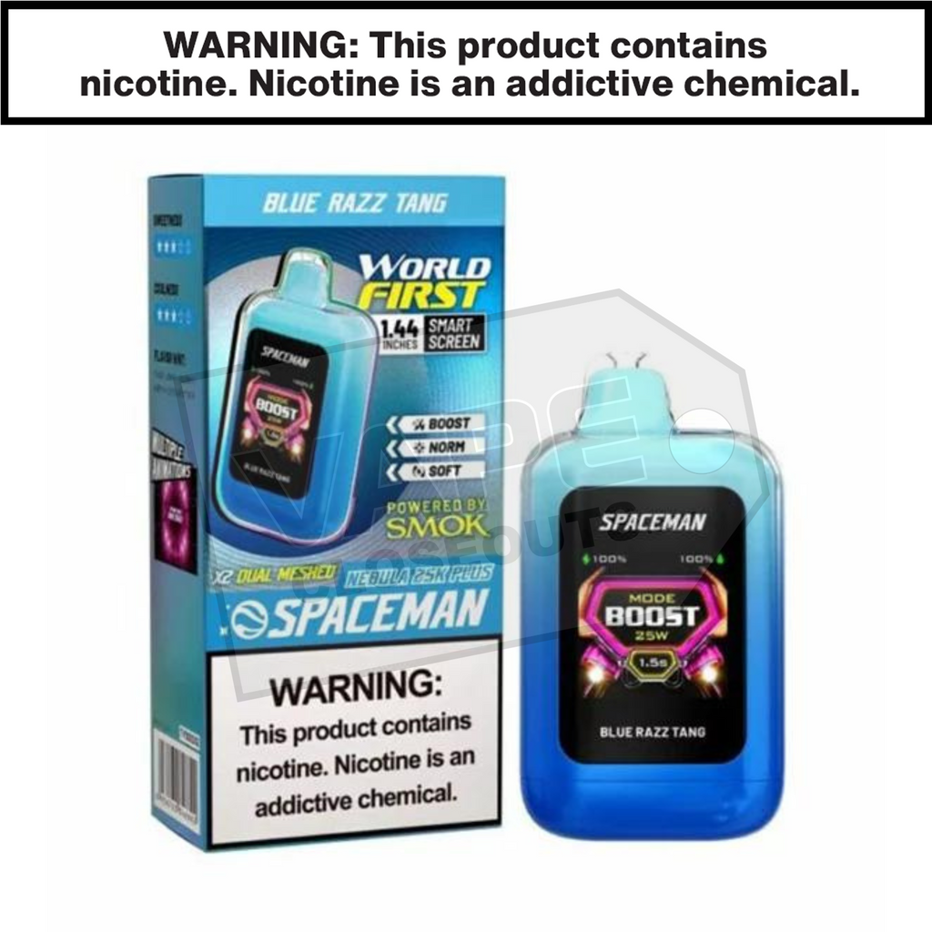 Blue Razz Tang Spaceman Nebula 25K Plus Disposable Vape — VC