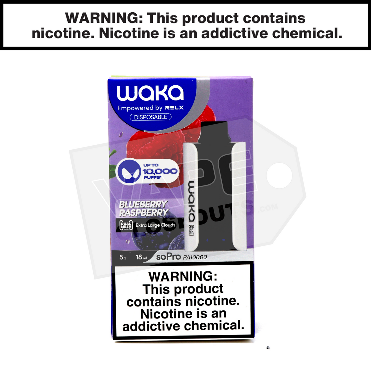 Blueberry Raspberry WAKA soPro PA10000 Disposable Vape — VC
