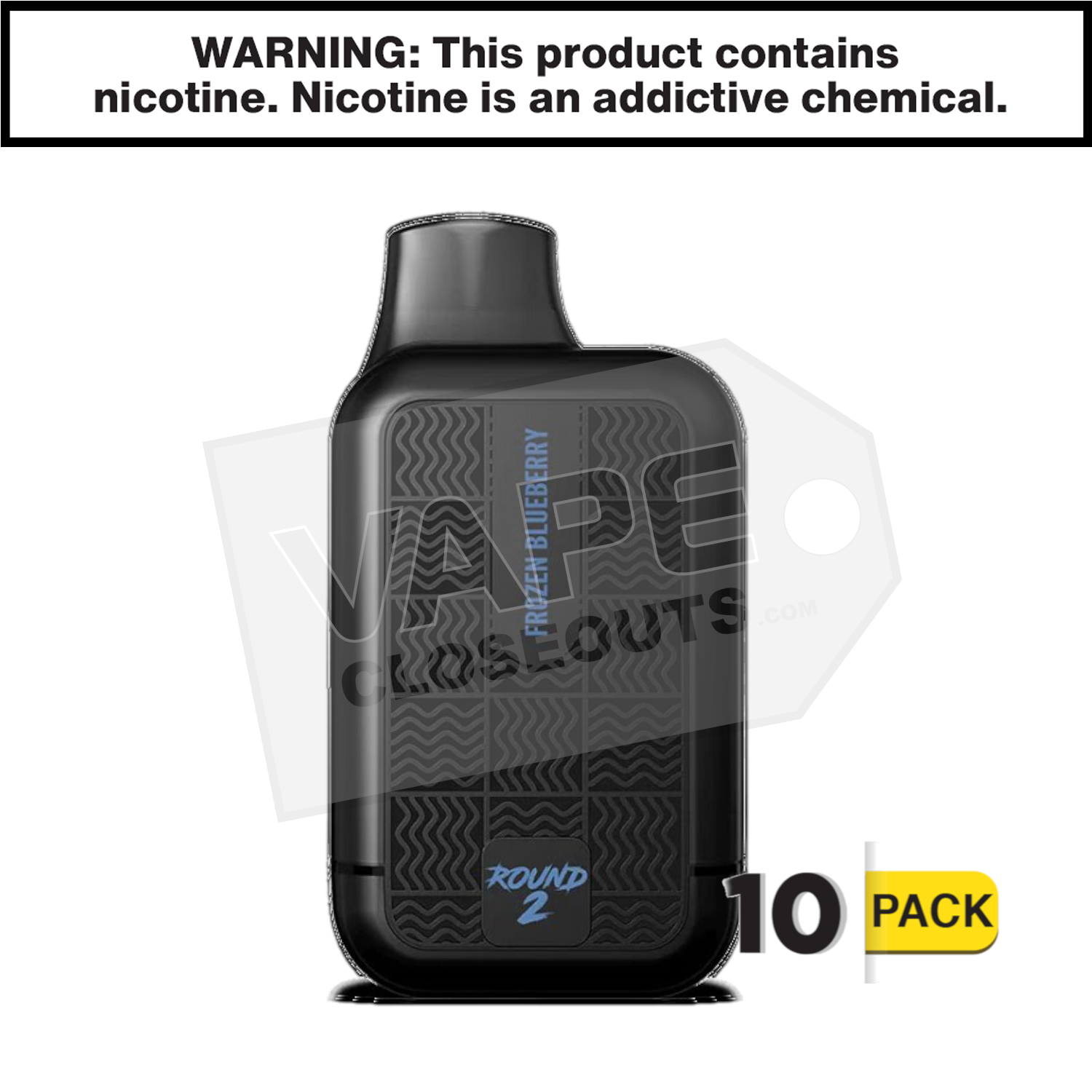 Frozen Blueberry Tyson Vape Round 2 Disposable by Mike Tyson