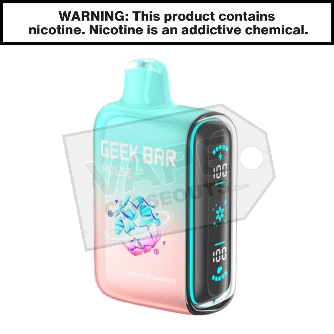Frozen Strawberry Geek Bar Pulse Disposable Vape — VC