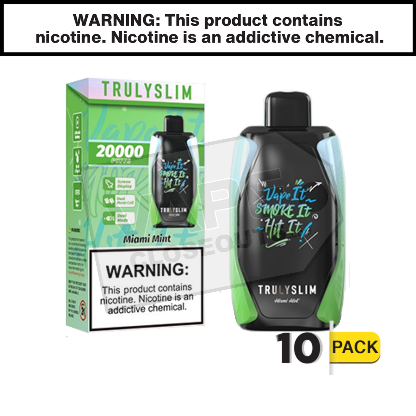 Miami Mint Truly Bar Trulyslim 20k Disposable Vape — VC