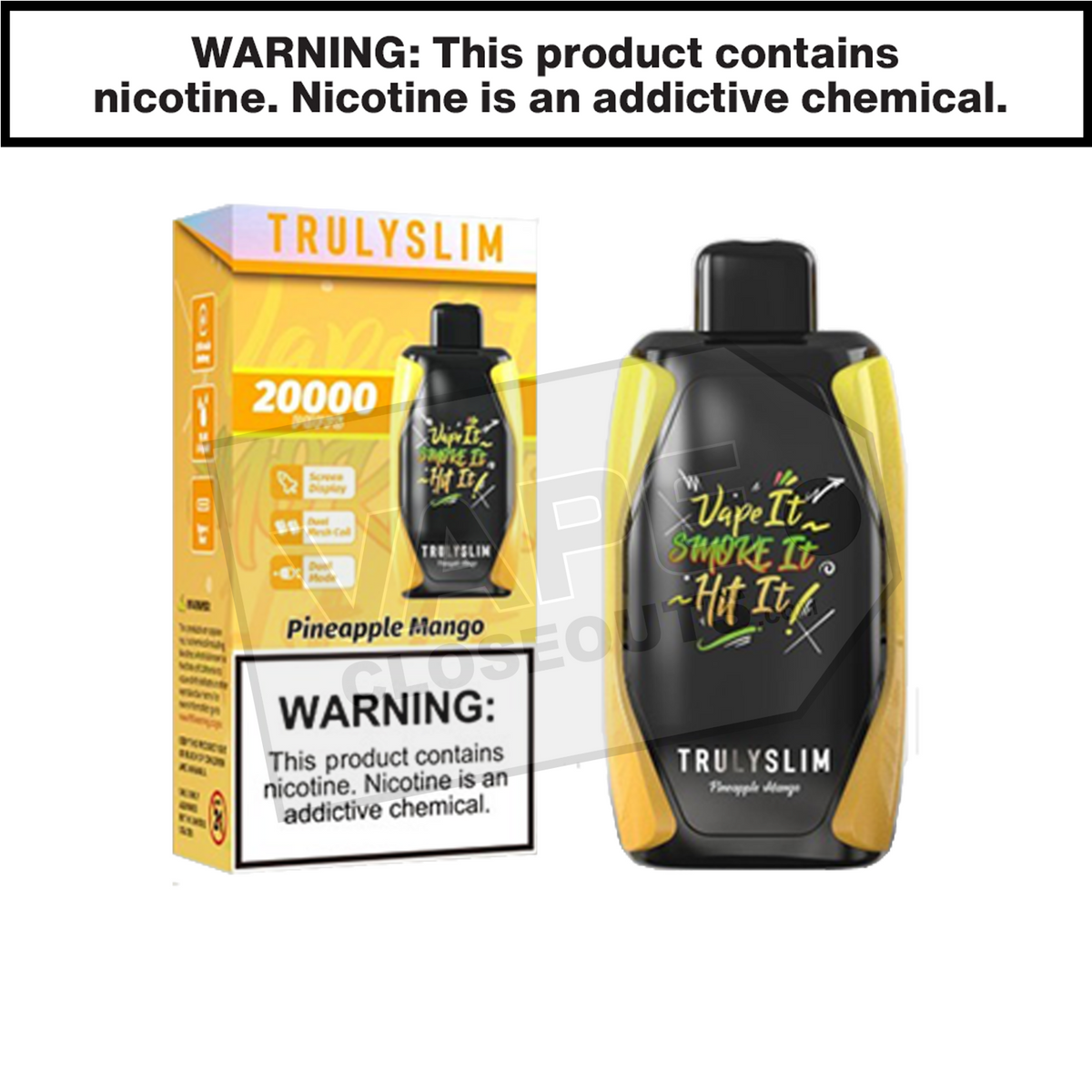 Pineapple Mango Truly Bar Trulyslim 20k Disposable Vape — VC