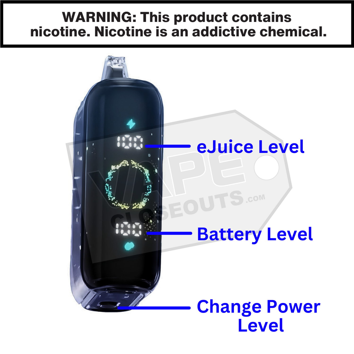 Blue Razz Ice Geek Bar Pulse X 25K Disposable Vape — VC