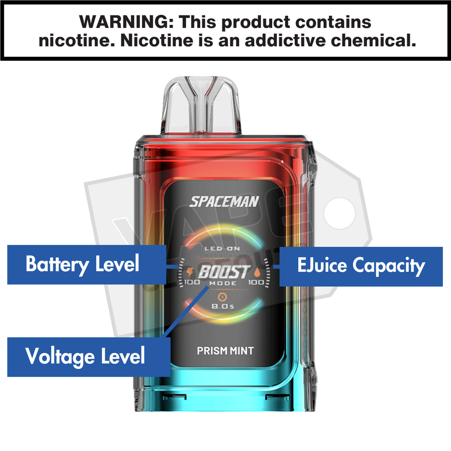 Pineapple Watermelon Spaceman Prism 20k Disposable Vape — VC