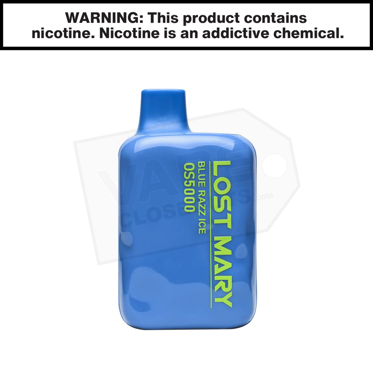 Blue Razz Ice Lost Mary OS5000 Disposable Vape — VC