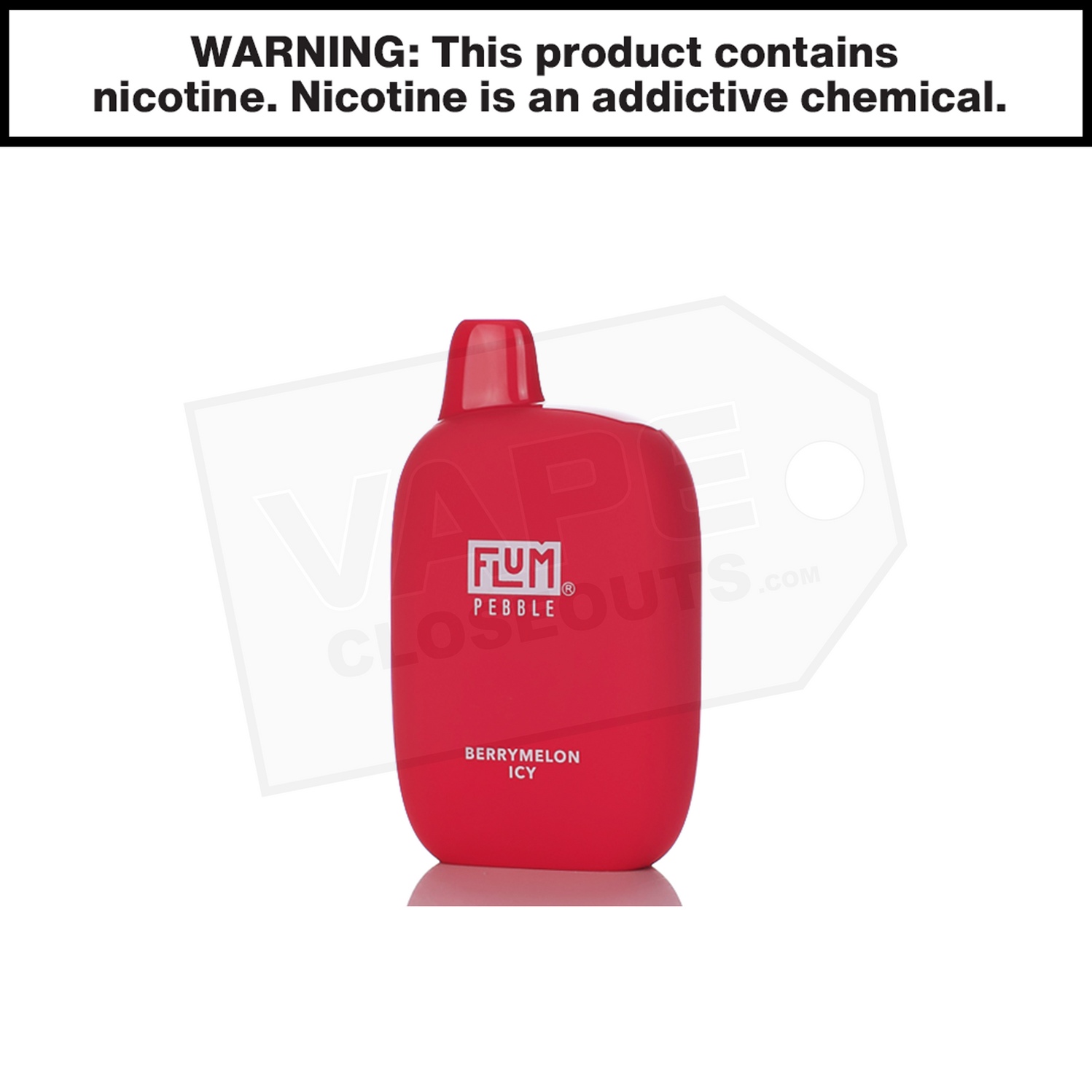 Flum Pebble | Berrymelon Icy | 6000 Puff Disposable Rechargeable Vape — VC