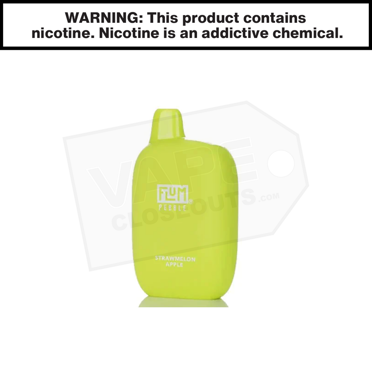 Flum Pebble | Strawmelon Apple | 6000 Puff Disposable Vape — VC